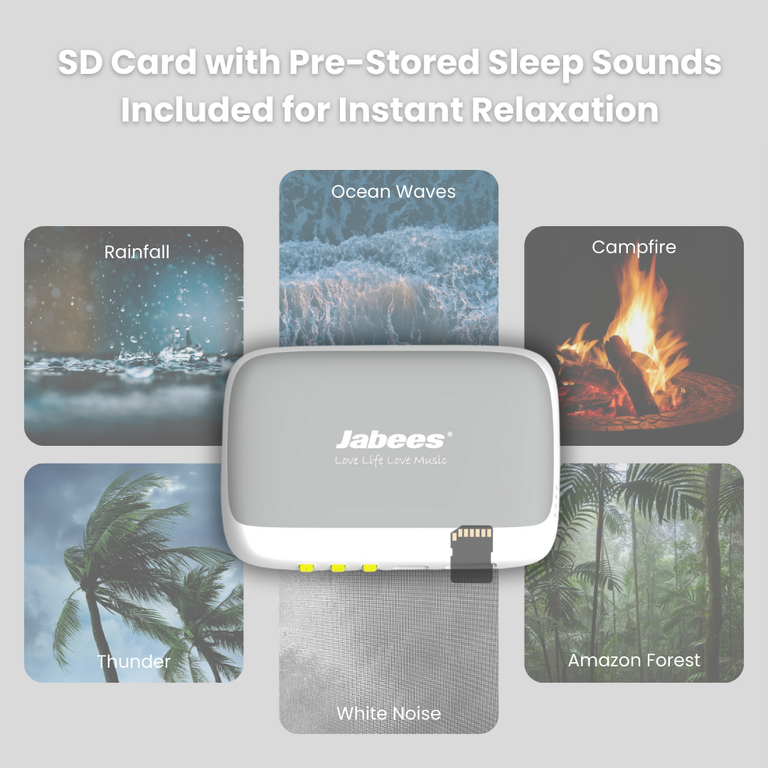 Jabees PEACE Pillow Speaker - Ultra-Thin Bone Conduction Sleep Speaker