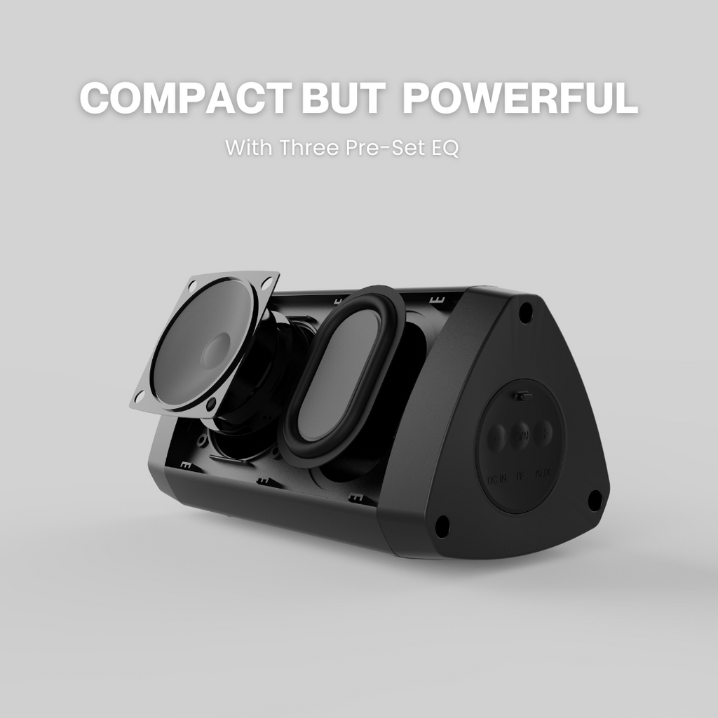 Jabees TriVox Triangle Bluetooth Wireless Portable Speaker with IPX6 ...